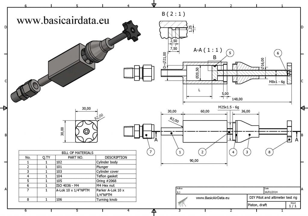 Pitot-Static Probe Calibrator - Basic Air Data